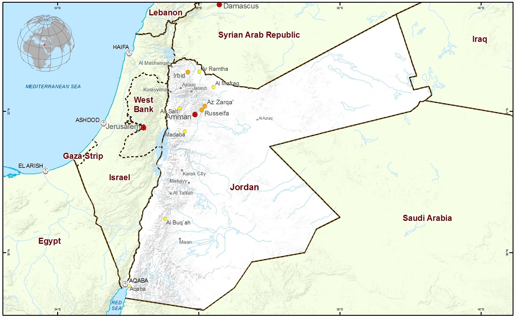 Major Ports in Jordan | SEANAV